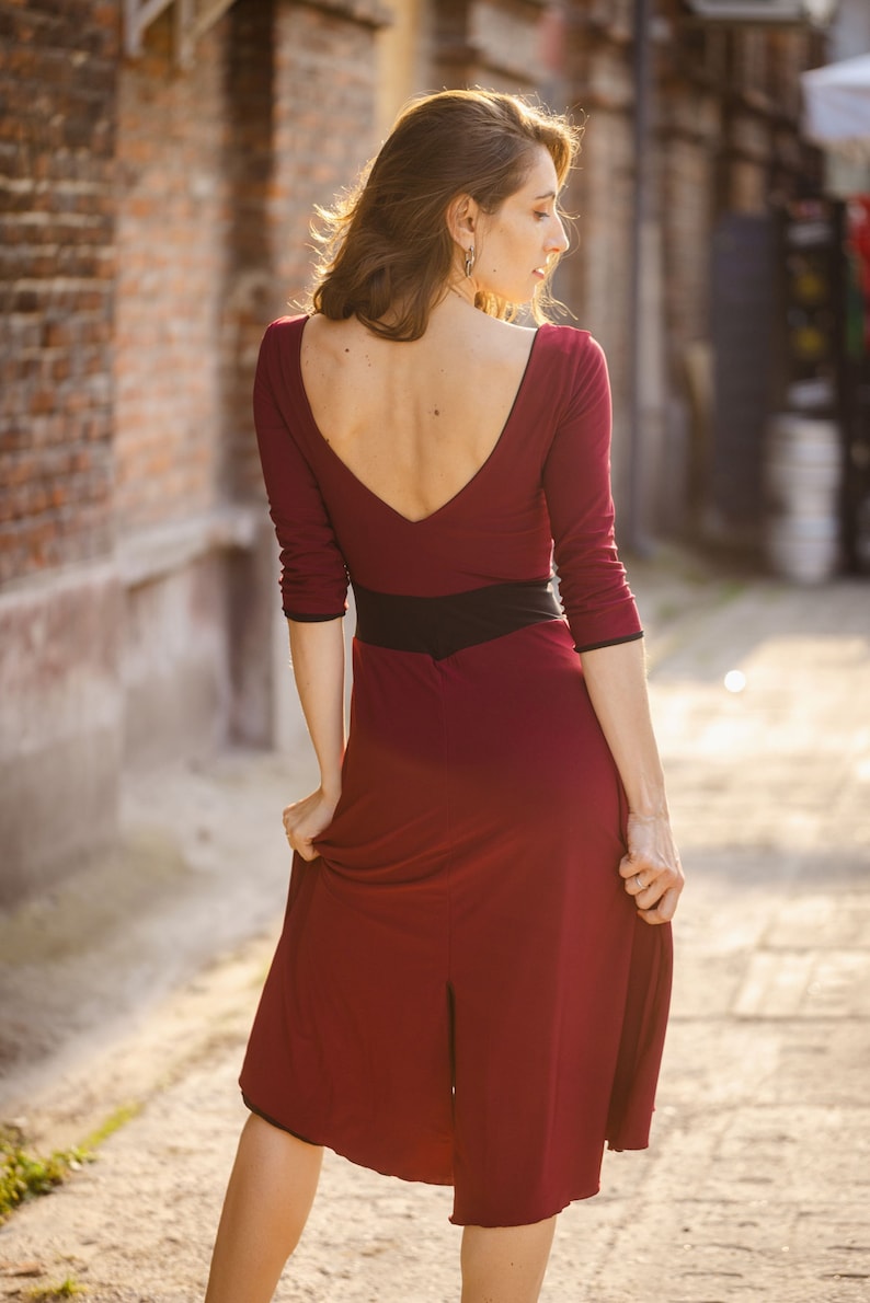 Reversible Tango Dress the Traditional Black & - Etsy