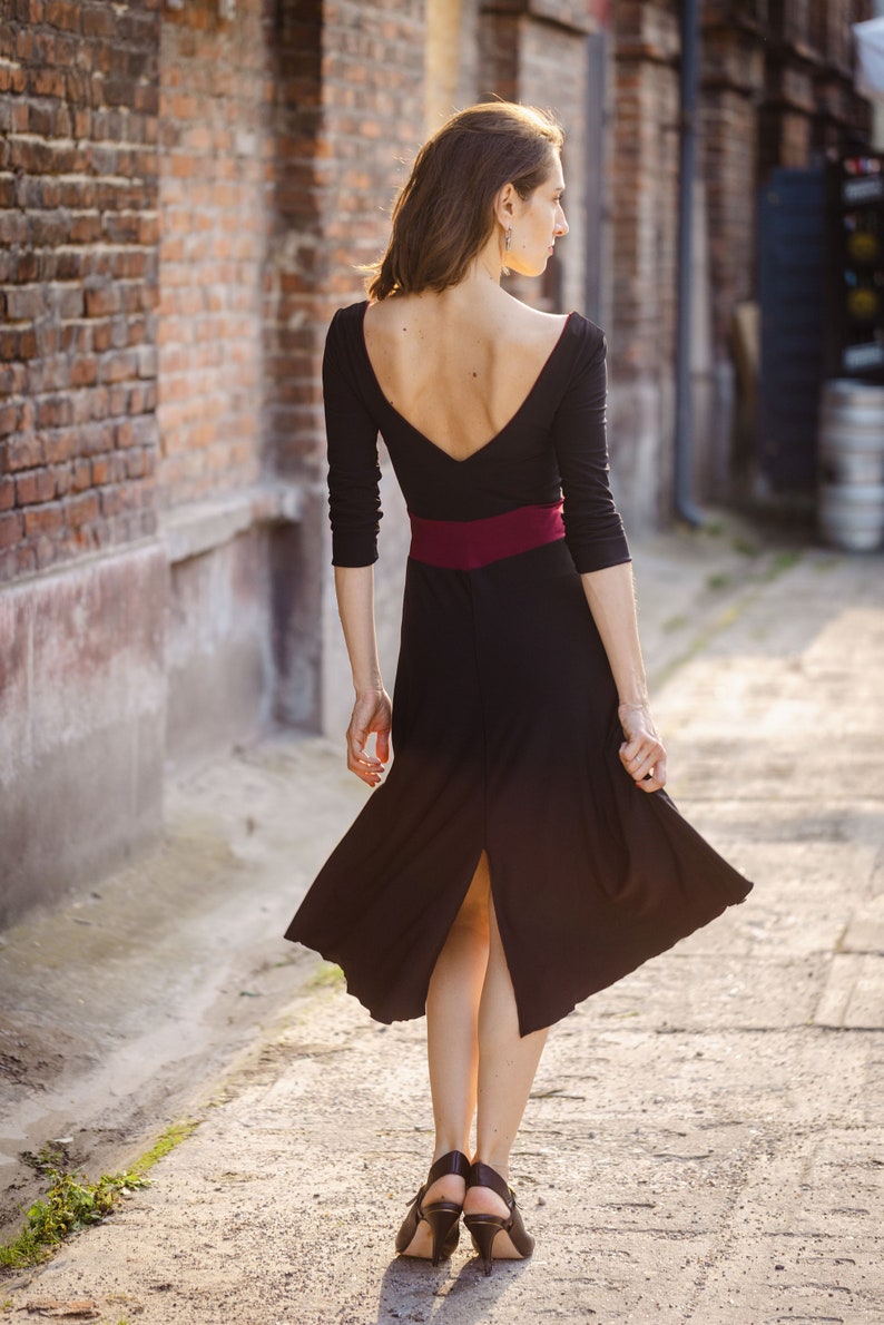 Reversible Tango Dress the Traditional Black & - Etsy