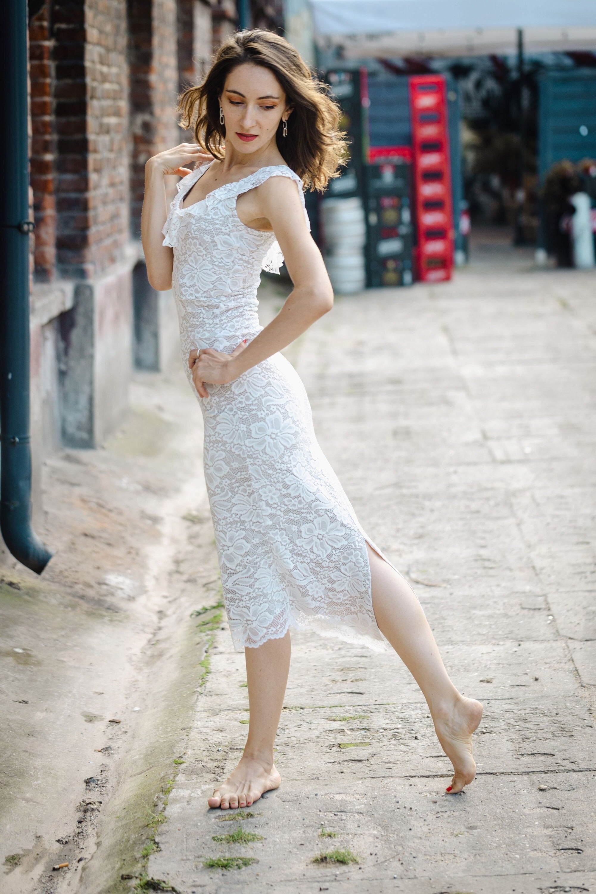 Tumblr White Lace Dress