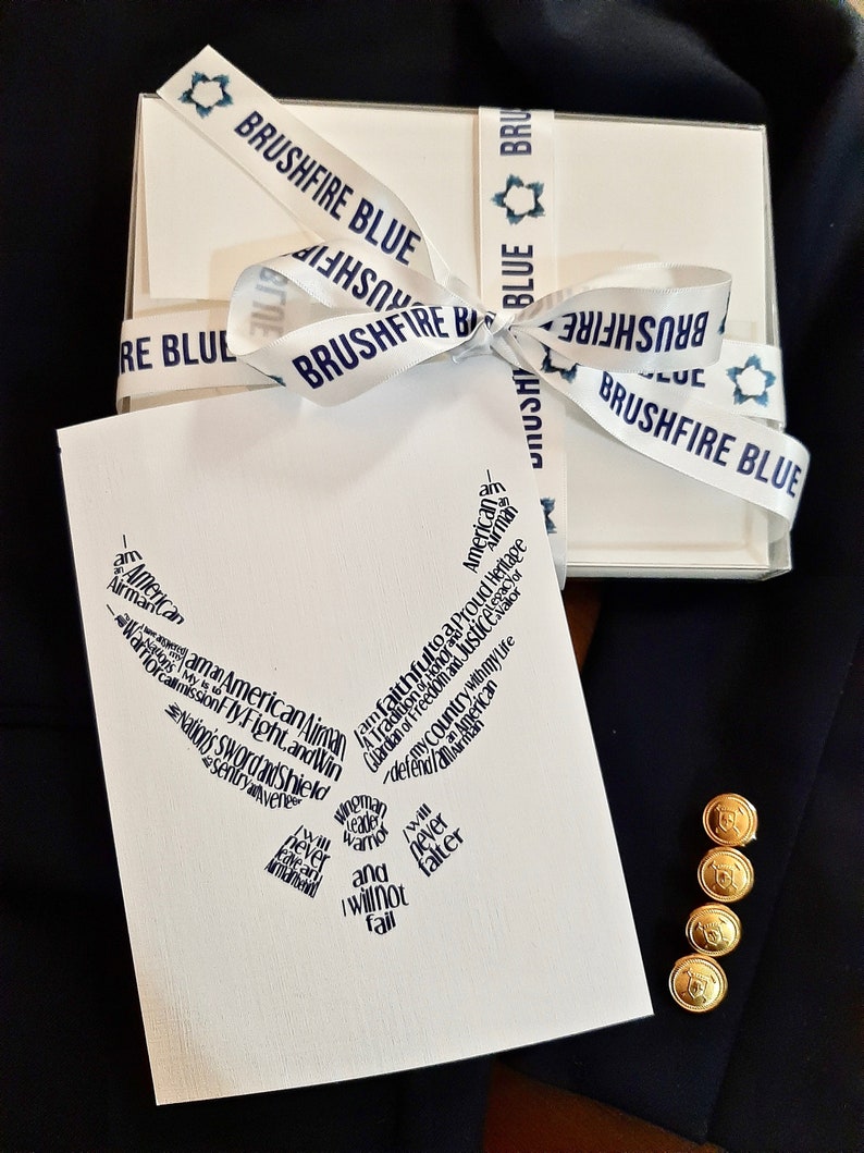Air Force Cards /air Force Stationary / Air Force Gifts / Air - Etsy