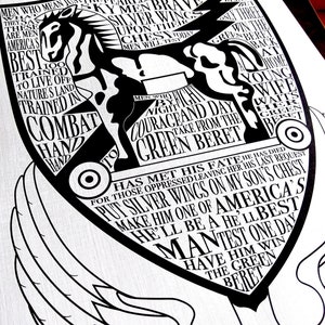 10th Group Special Forces, Special Forces, Special Forces Crest, Green ...