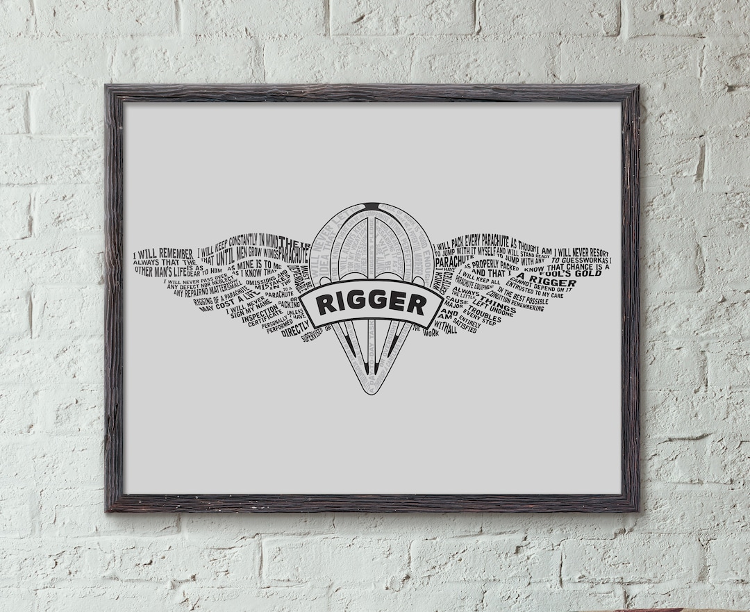Army Rigger, Rigger, Parachute Rigger, Rigger's Pledge, Army Wife, Army ...