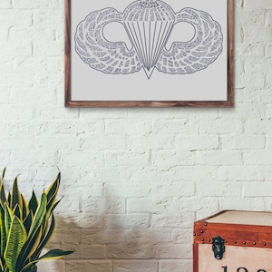 Airborne Wall Print With Creed, Airborne Ranger, Airborne Wings ...