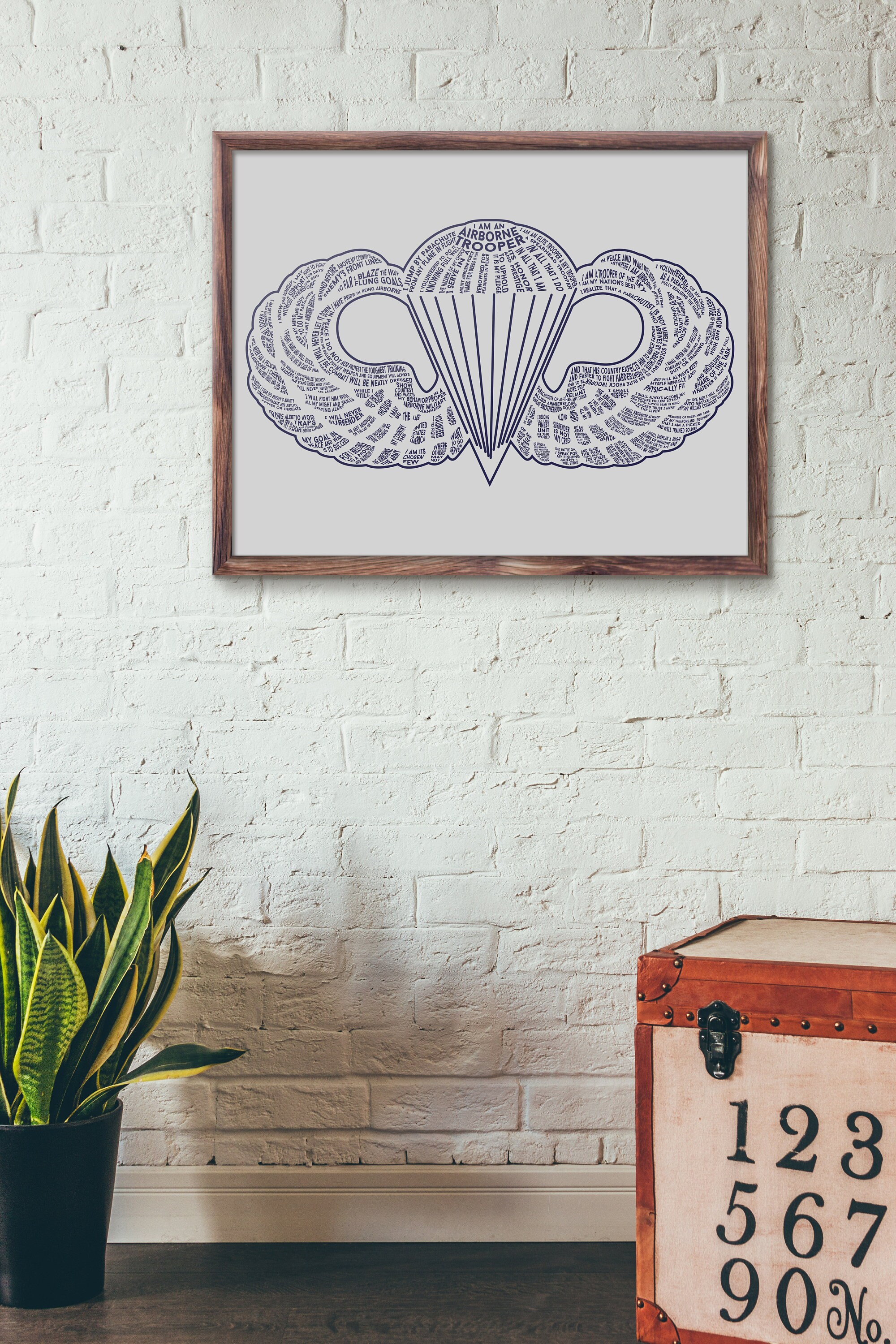 Airborne Wall Print With Creed Airborne Ranger Airborne - Etsy