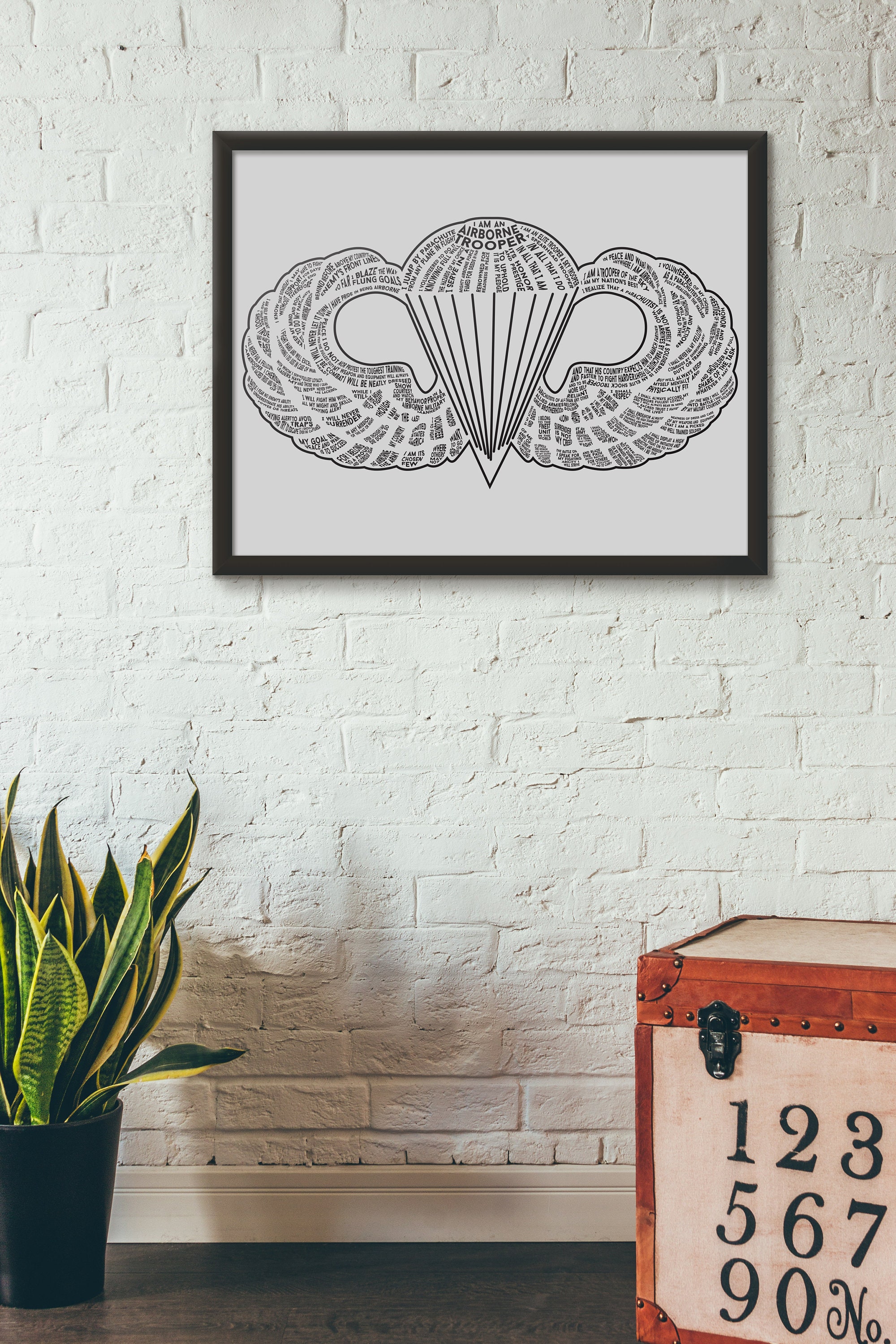 Airborne Wall Print With Creed Airborne Ranger Airborne - Etsy