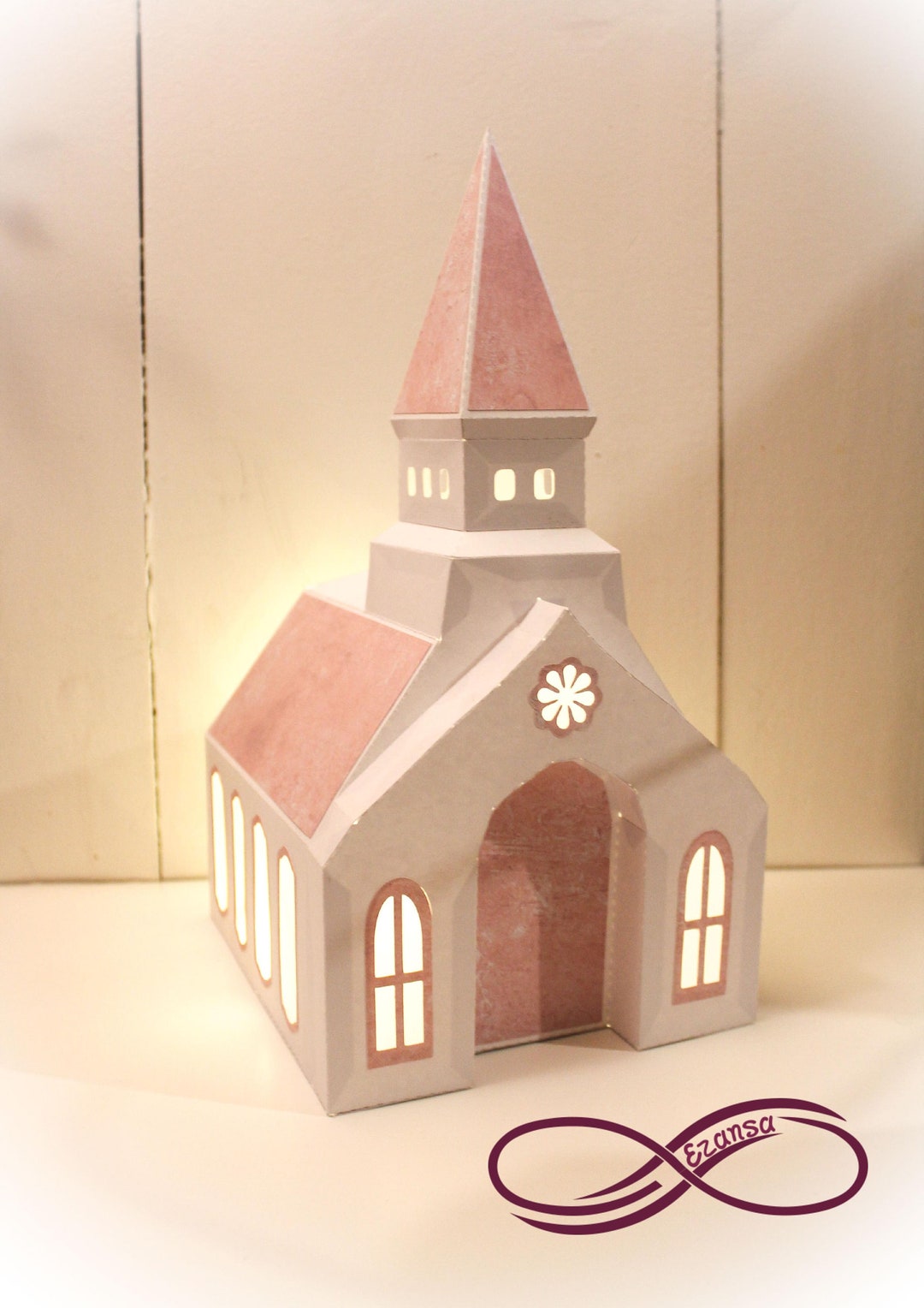 3d SVG - Luminary Church, Luminary Church (svg Files, Solid Score Lines ...