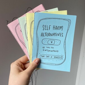 Self Harm Alternatives Zine, Mental Health Recovery, Coping Strategies ...