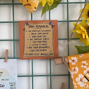 Small Reminders Mental Health Fridge Magnet - Etsy
