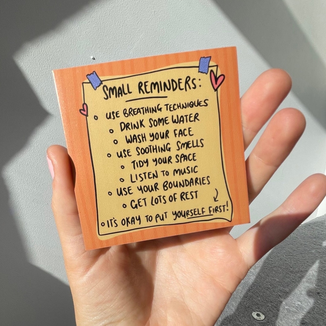Small Reminders Mental Health Fridge Magnet - Etsy