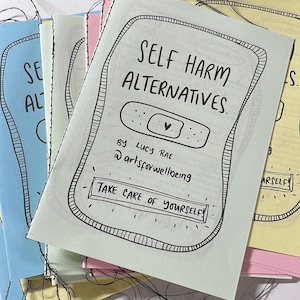 Self Harm Alternatives Zine, Mental Health Recovery, Coping Strategies ...