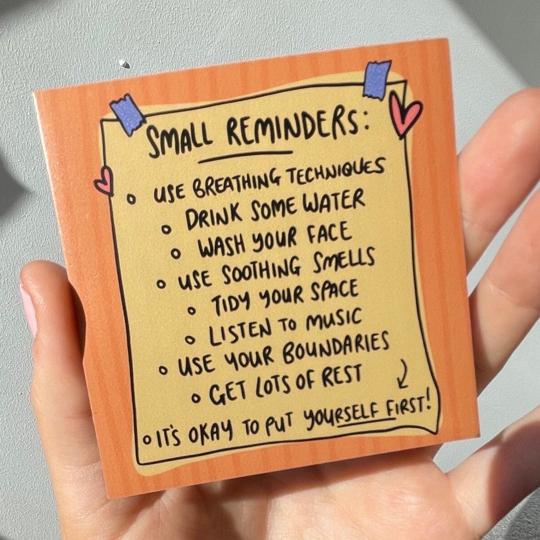 Small Reminders Mental Health Fridge Magnet - Etsy