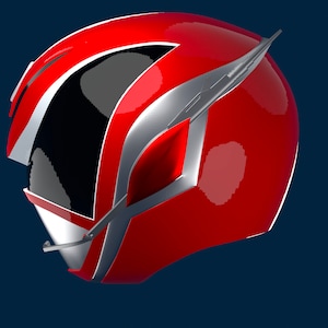 Power Rangers SPD Red Ranger Helmet With SWAT Attachments STL 3D File ...