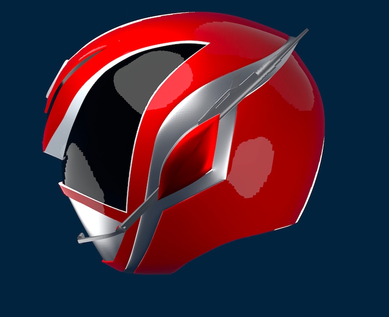 Power Rangers SPD Red Ranger Helmet With SWAT Attachments STL 3D File ...