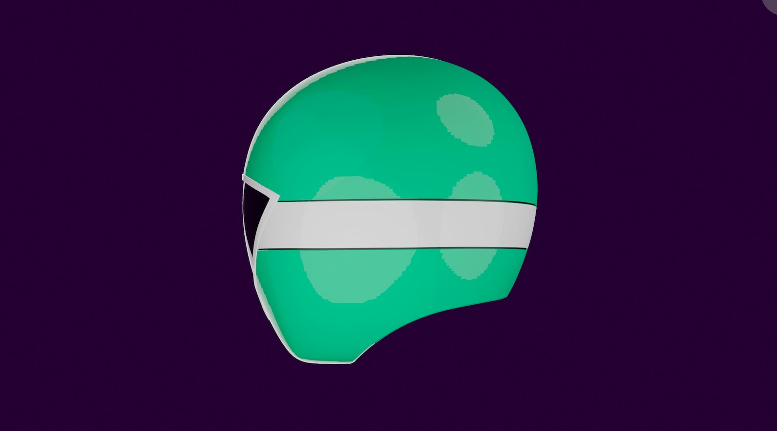 Power Rangers Lightspeed Rescue Green Ranger Helmet File STL 3D Print ...