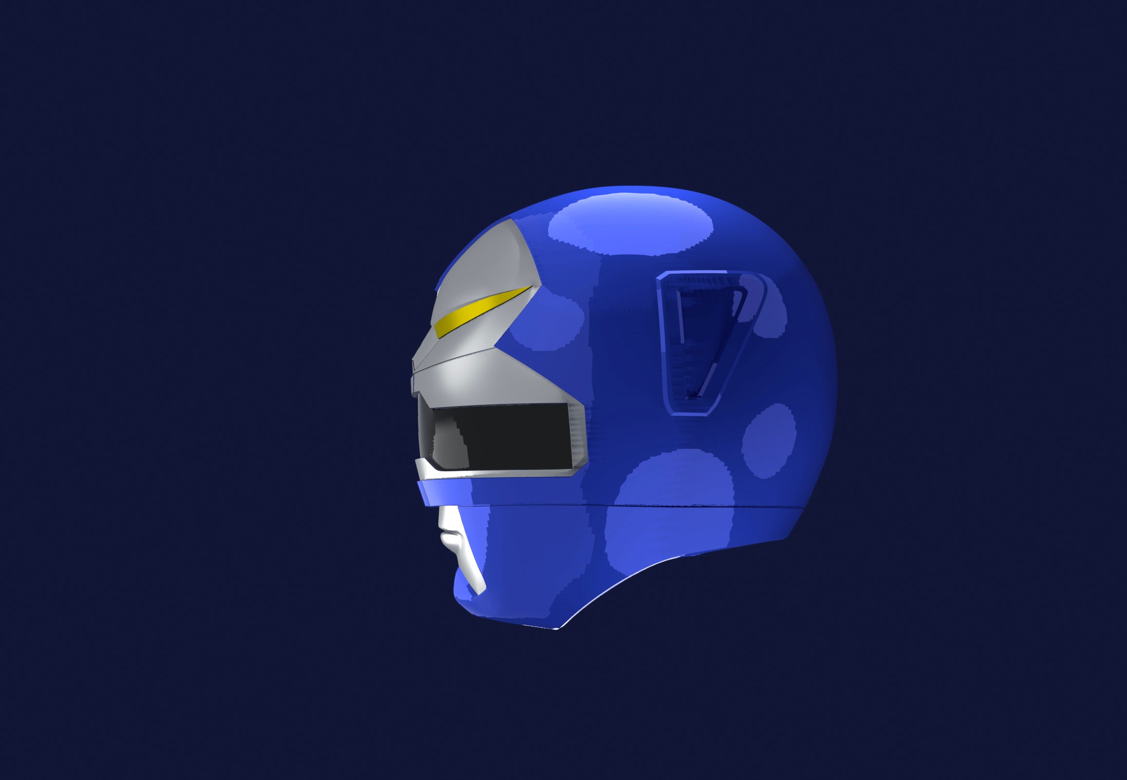 Power Rangers Lost Galaxy Blue Ranger Helmet 3D File - Etsy