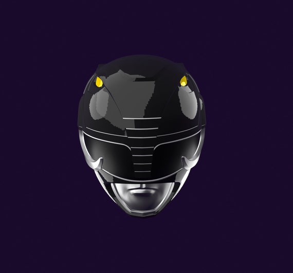 Black Power Ranger Motorcycle Helmet