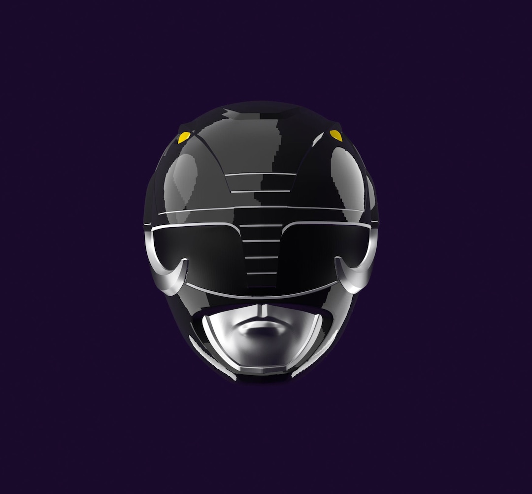 Mighty Morphin Power Rangers Black Ranger Helmet 3D File - Etsy