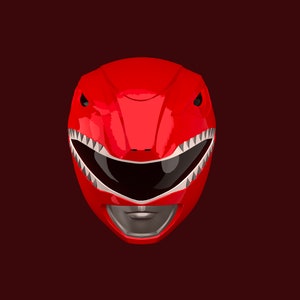 Mighty Morphin Power Rangers Red Ranger Helmet 3D File - Etsy