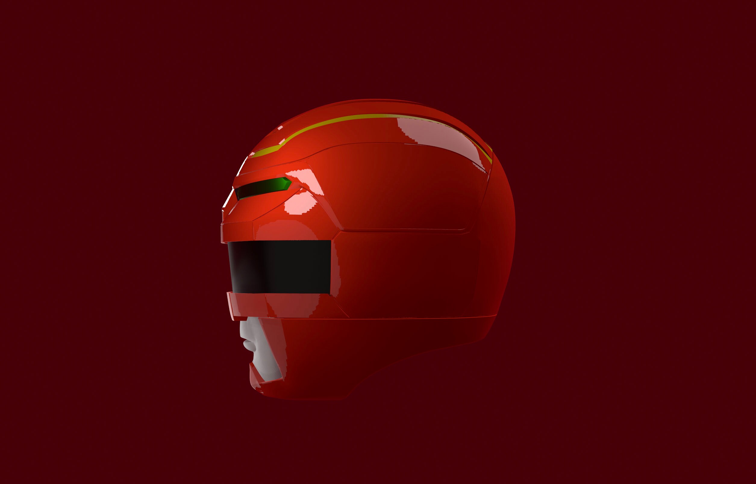 Power Rangers Lost Galaxy Red Ranger Helmet 3D Print File - Etsy