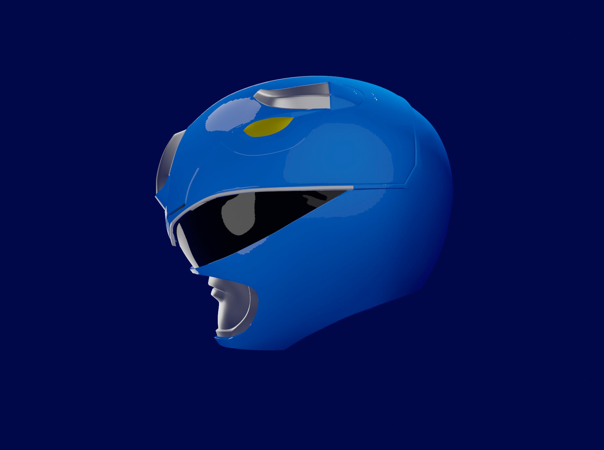 Mighty Morphin Power Rangers Blue Ranger Helmet 3D File - Etsy