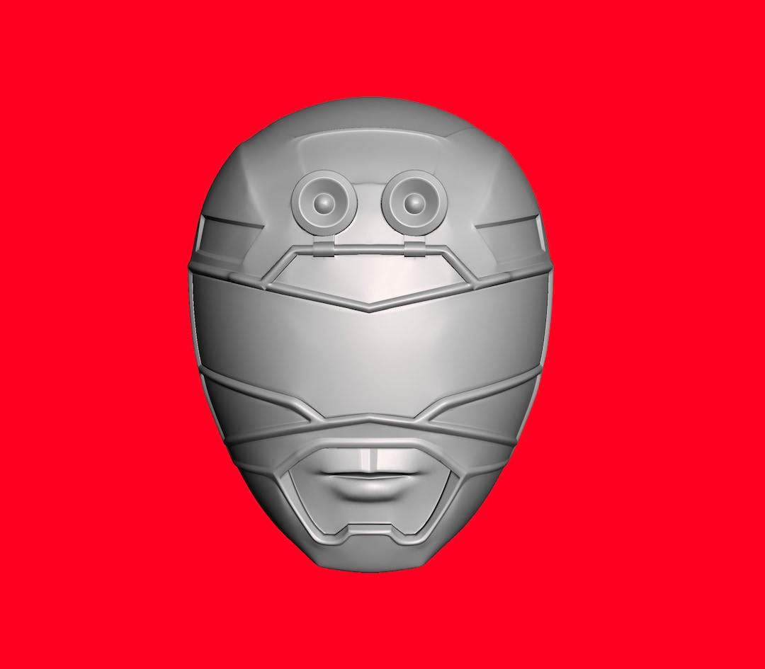 Turbo Red Ranger / Gekisou Sentai Carranger Red Racer Helmet STL 3D ...