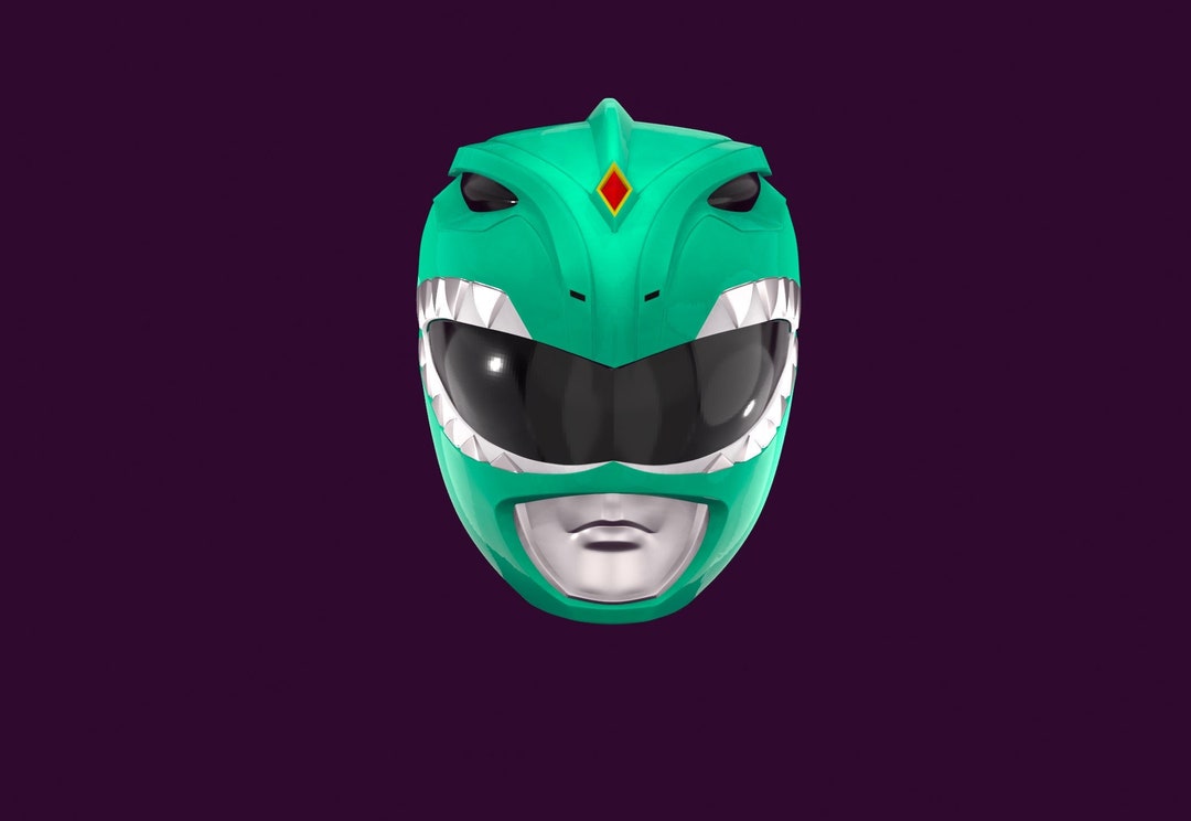 NEW Mighty Morphin Power Rangers Green Ranger Helmet 3D Print Stl File ...