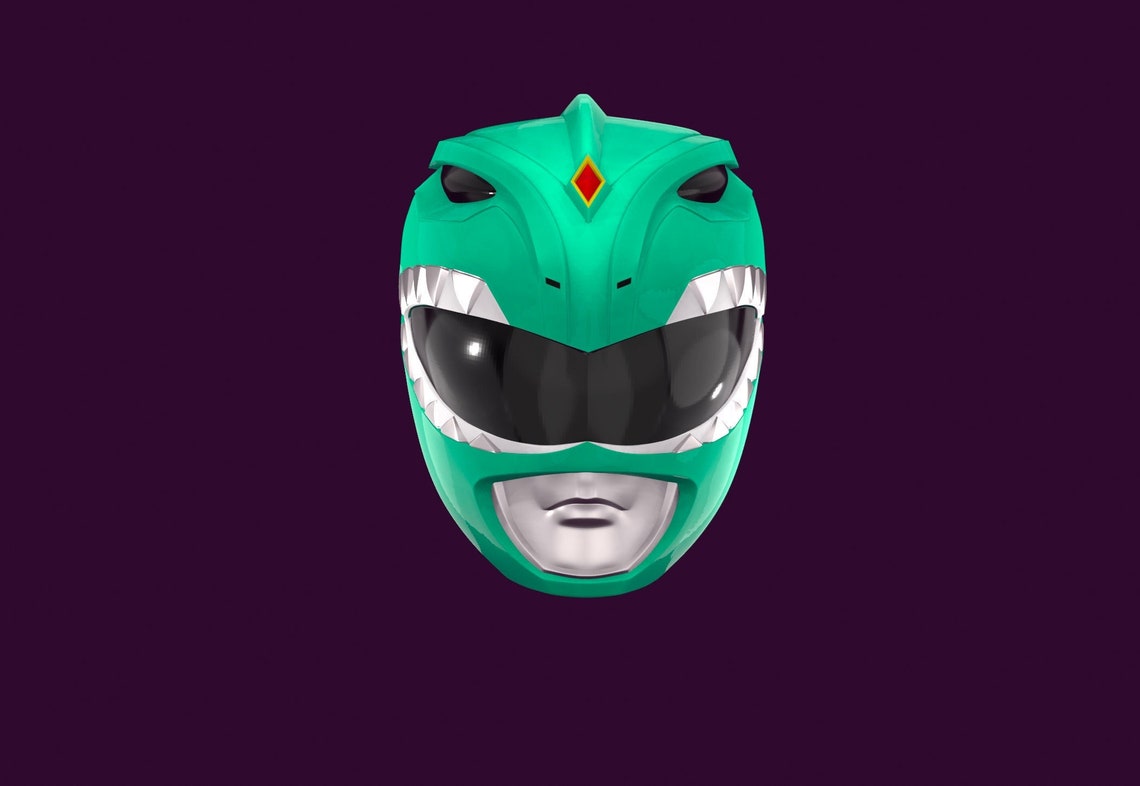 NEW Mighty Morphin Power Rangers Green Ranger Helmet 3D Print Stl File ...
