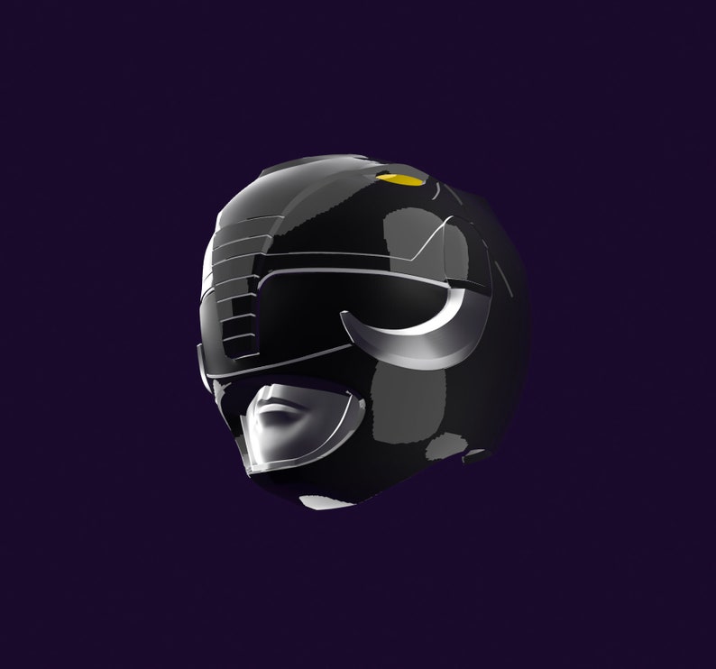 Mighty Morphin Power Rangers Black Ranger Helmet 3D File - Etsy