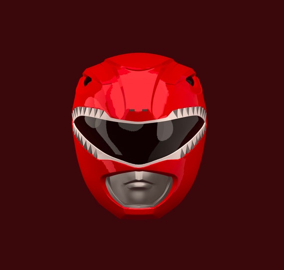 Mighty Morphin Power Rangers Red Ranger Helmet 3D File - Etsy