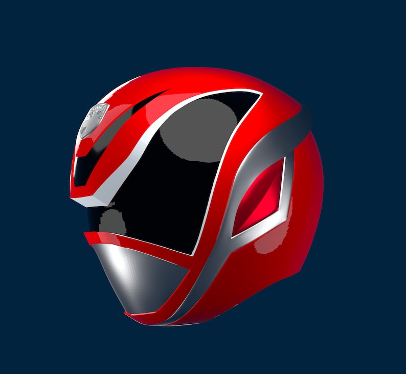 Power Rangers SPD Red Ranger Helmet With SWAT Attachments STL 3D File ...
