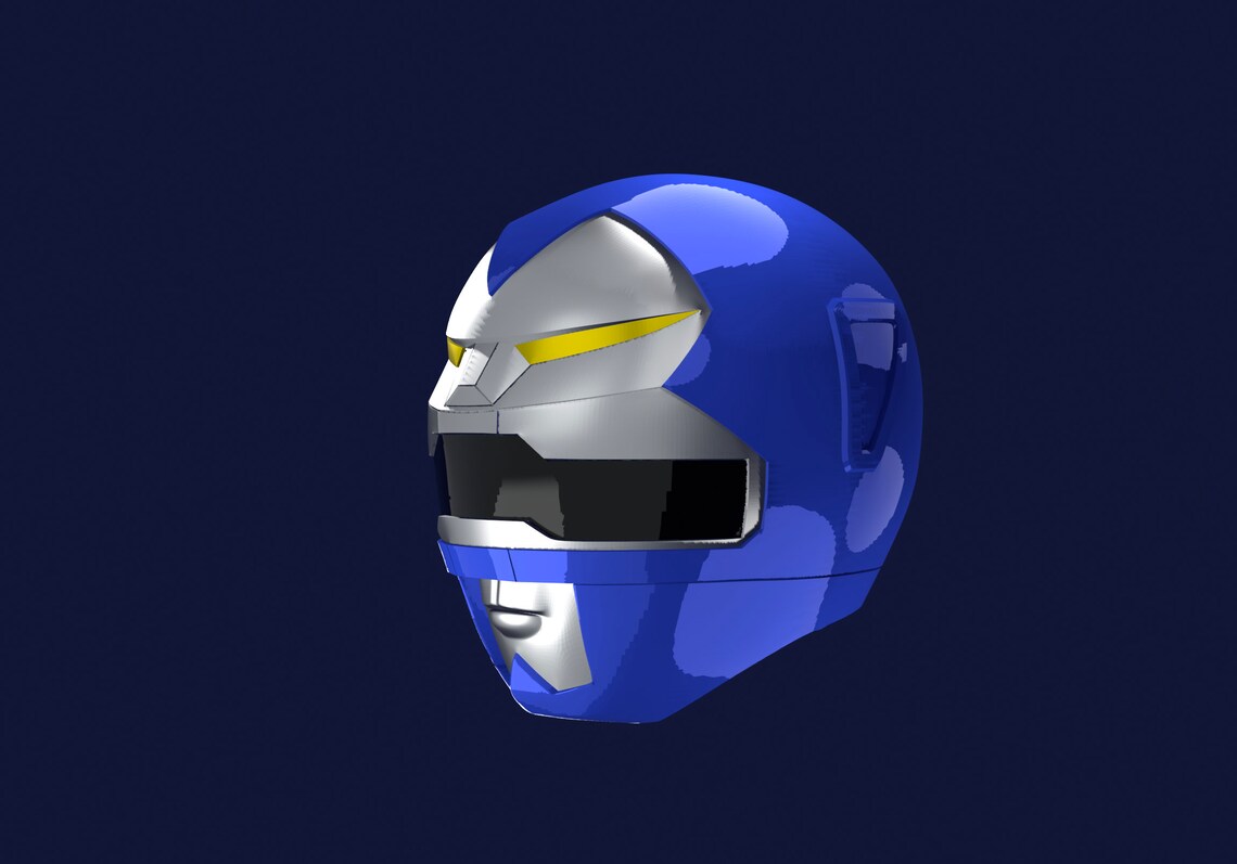 Power Rangers Lost Galaxy Blue Ranger Helmet 3D File - Etsy