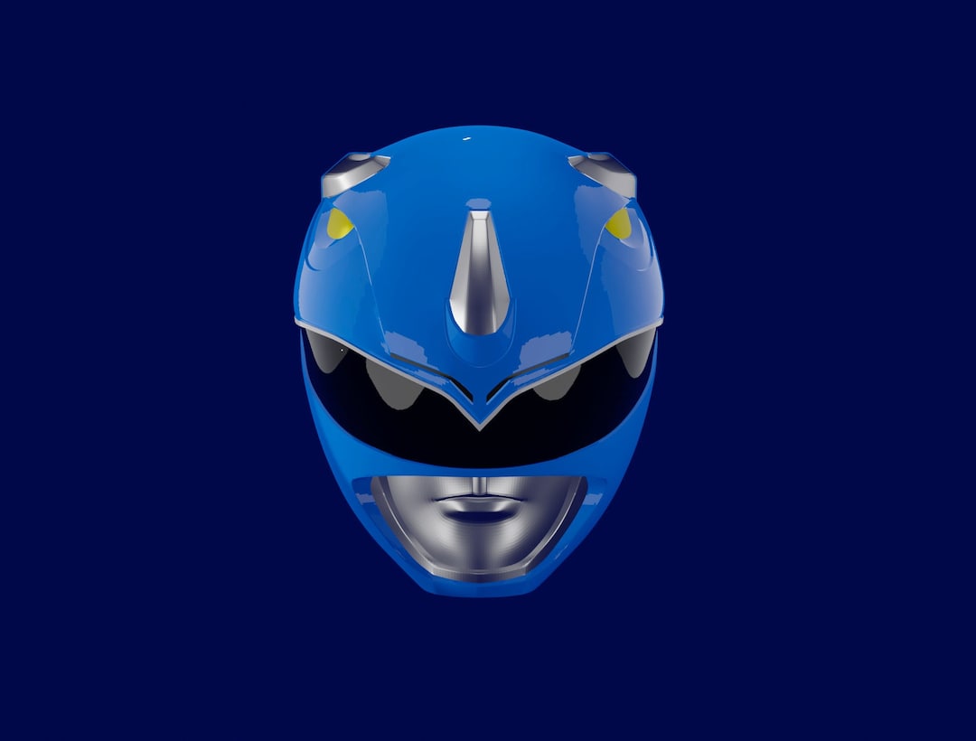 Mighty Morphin Power Rangers Blue Ranger Helmet 3D File - Etsy