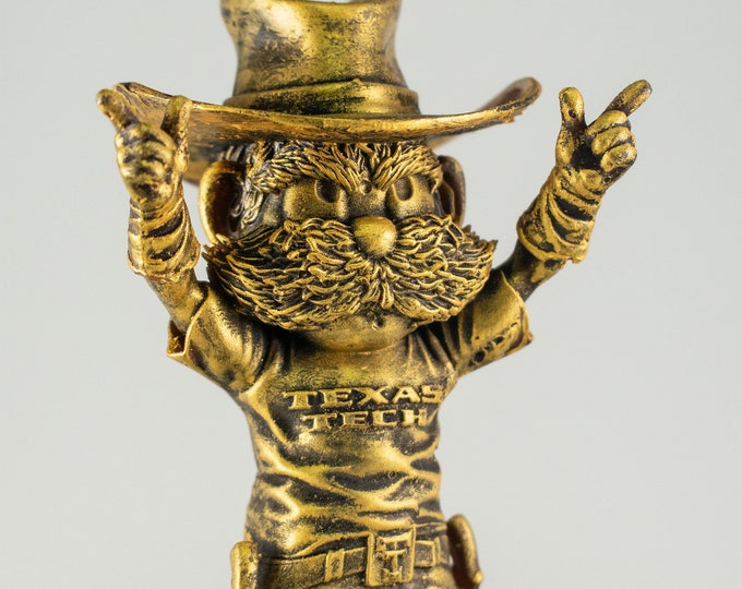 6 Tall Collectible Raider Red, Texas Tech University Mascot in Golden ...
