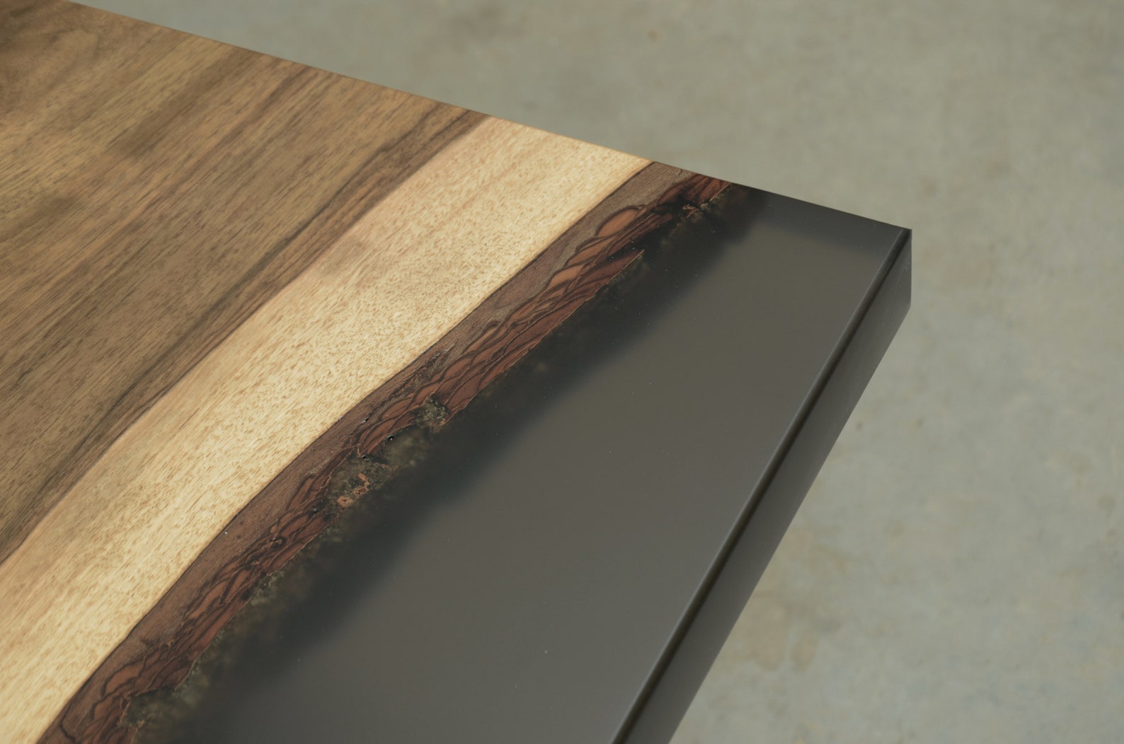 Elegant Table With Matte Finish Live Edge Dinning Table - Etsy