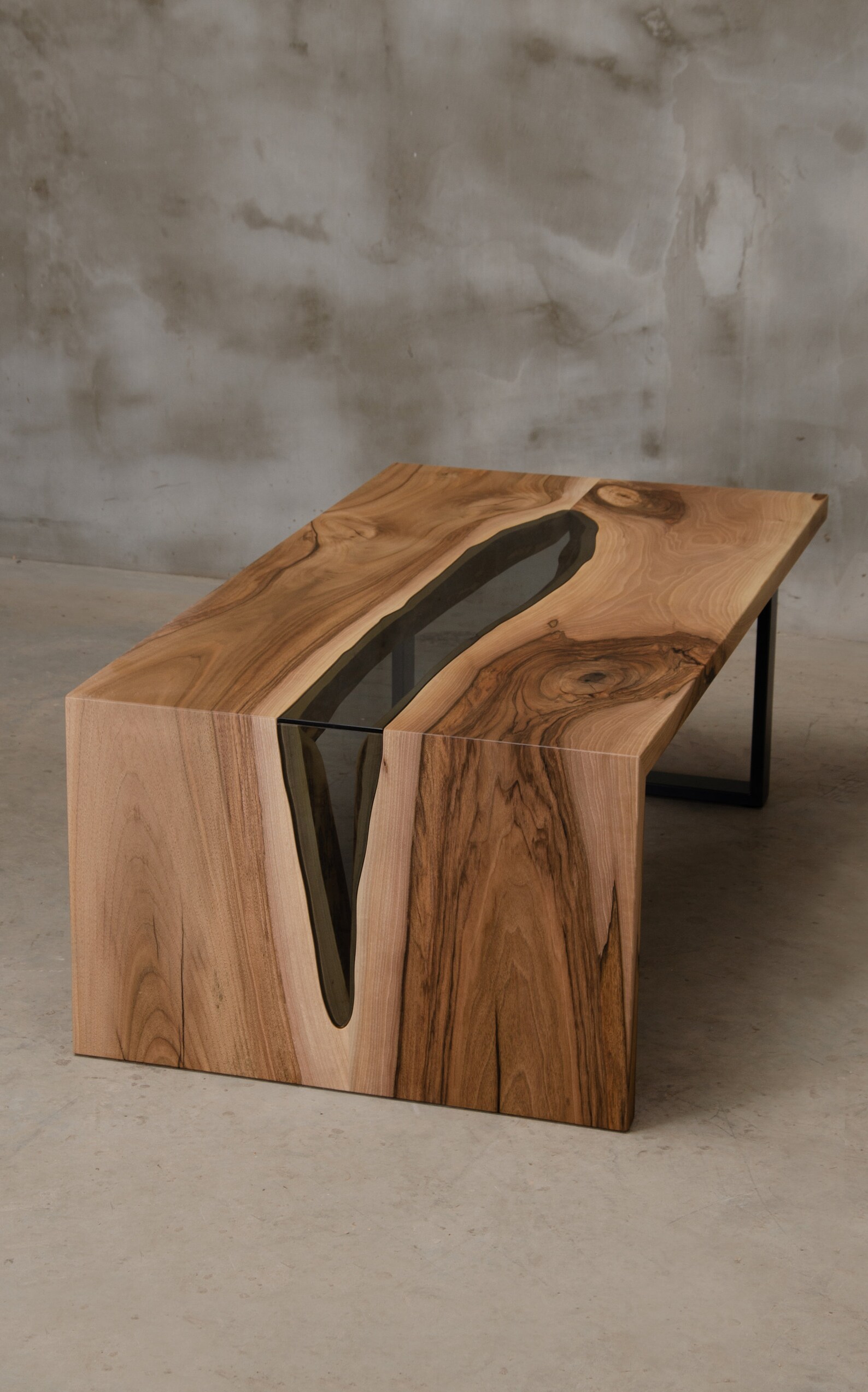 Custom Live Edge Table Made of Walnut Wood River Table With - Etsy