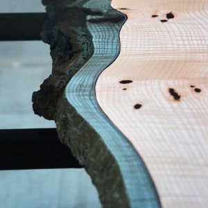 Custom River Table, Ash River Coffee Table With Hairpin Legs, Round ...