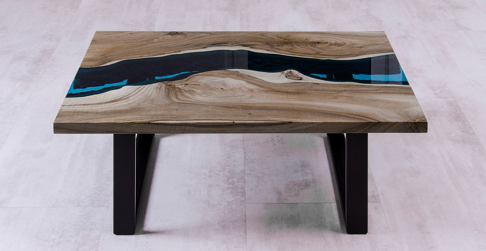 LIVE EDGE Coffee Table River Table River Coffee Table - Etsy