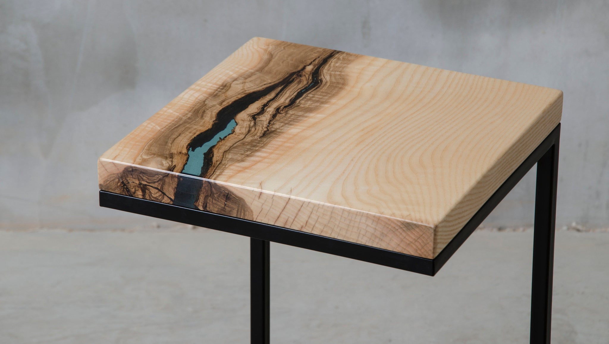 Epoxy side table ash end table epoxy resin table epoxy side | Etsy