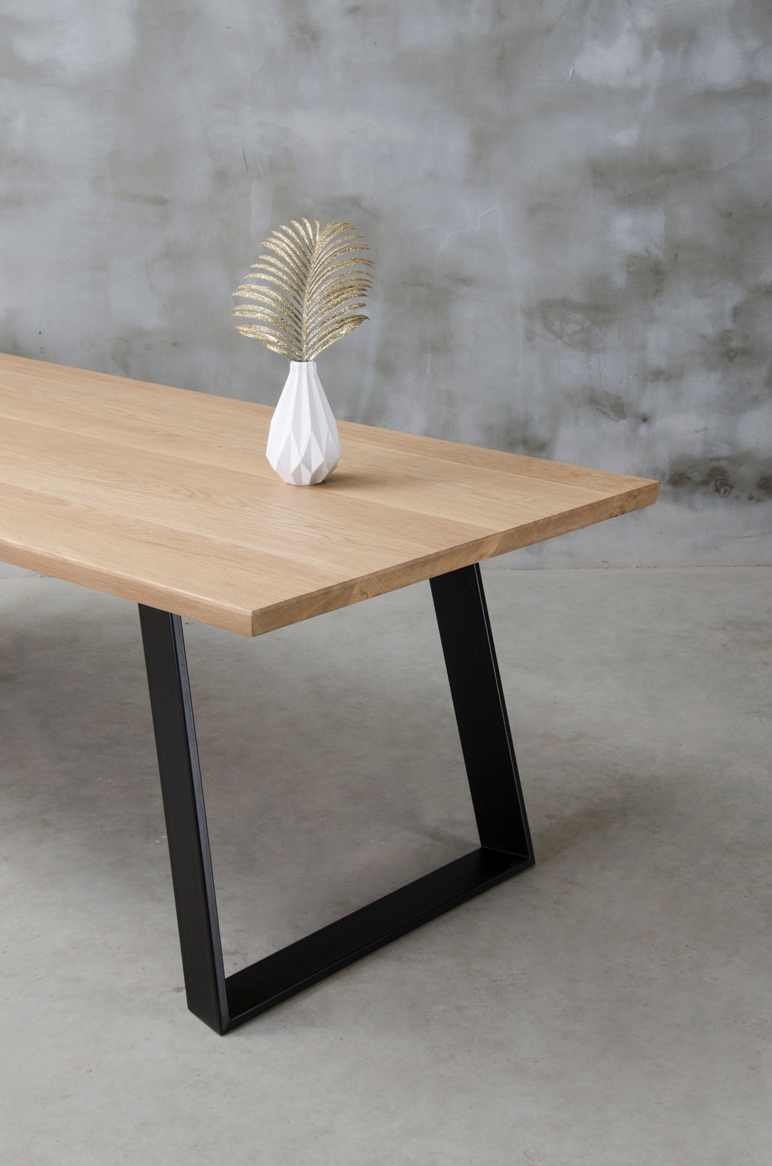 LIVE EDGE Dining Table oak table one slab table wooden | Etsy