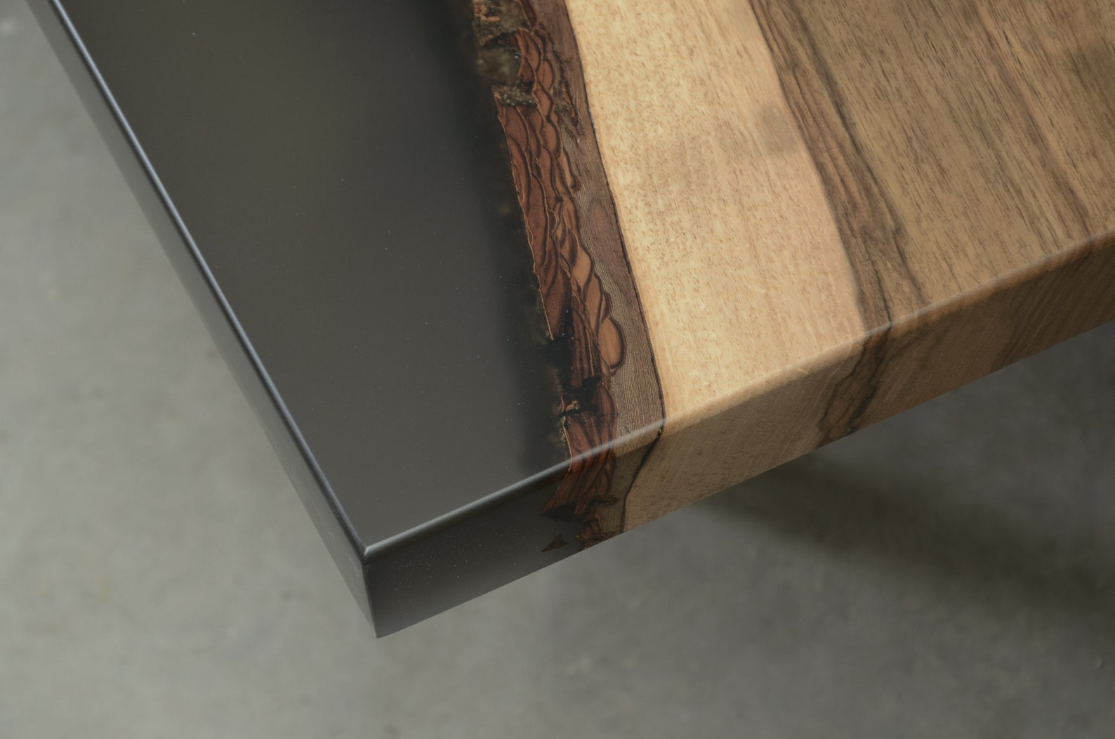 Elegant Table With Matte Finish Live Edge Dinning Table - Etsy