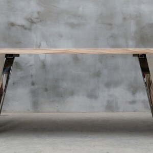 Custom Folding Table Made of Oak Wood, Conference Table With Polished ...