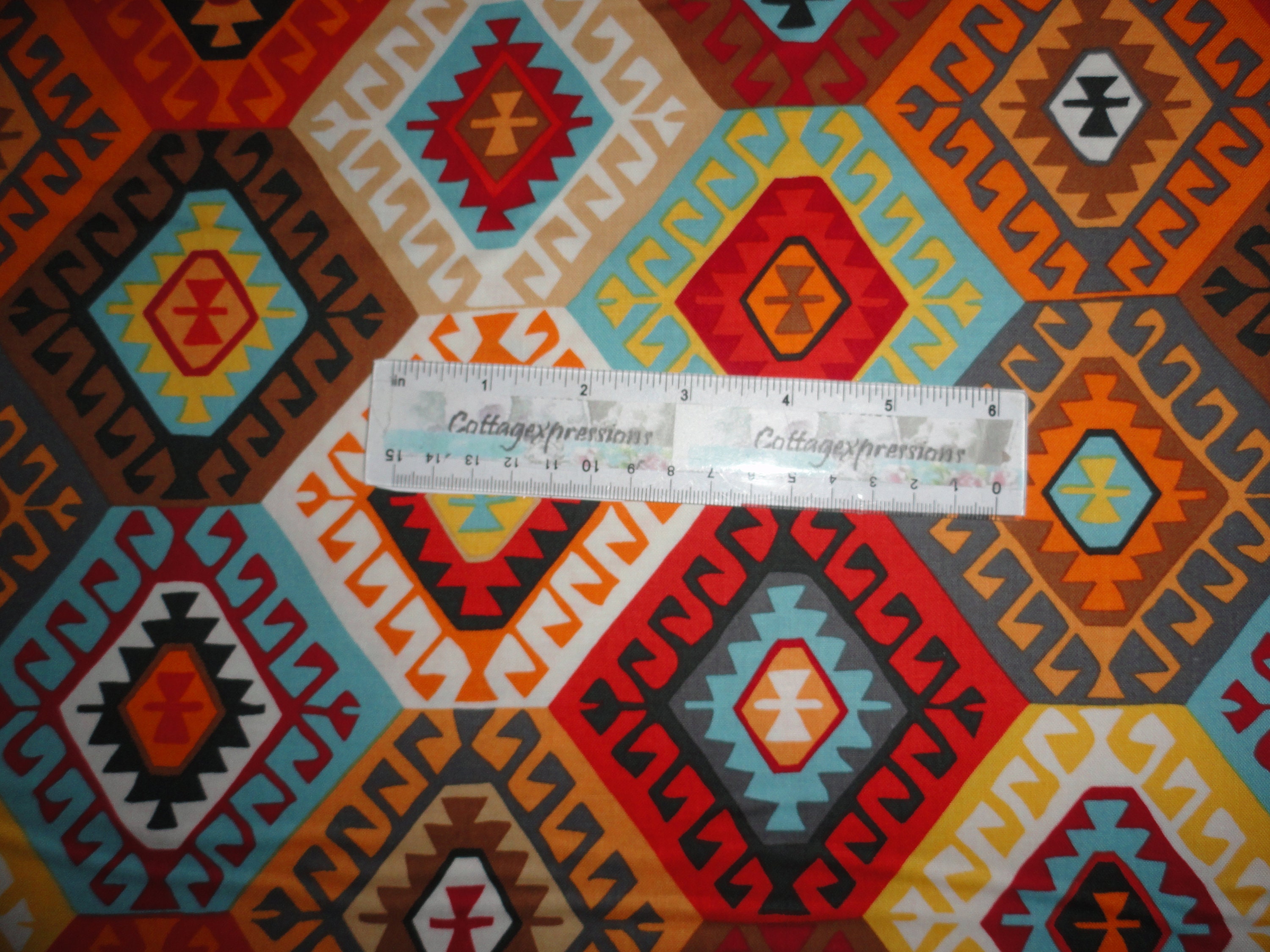 Tribal Print Fabric Fabric by the Yard Tribal Print Cotton - Etsy