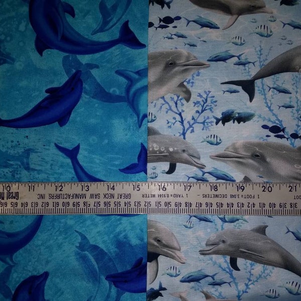 Dolphin Fabric - Etsy