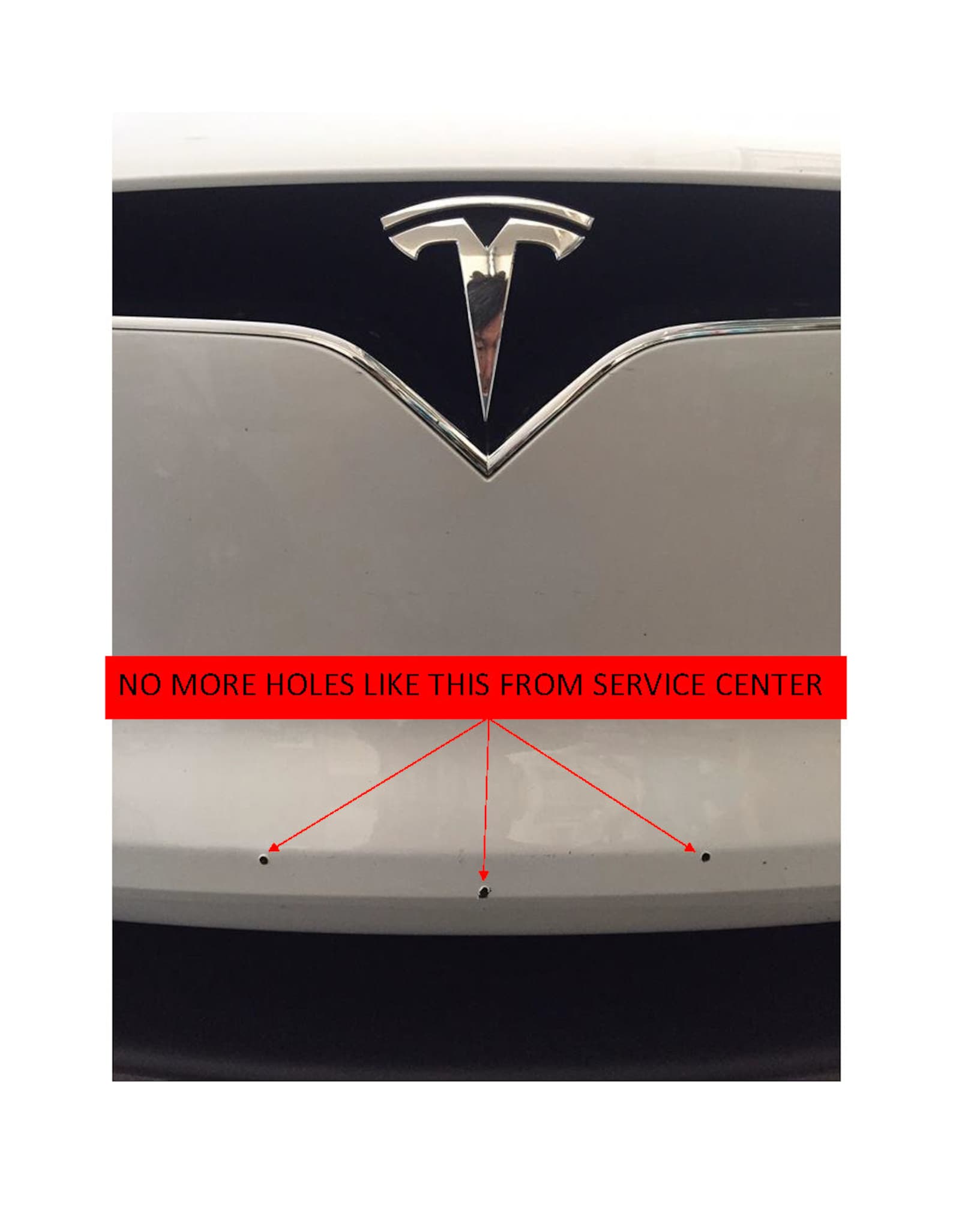 No-hole Tesla Model X (pre-2021) Front License Plate Installation Kit ...