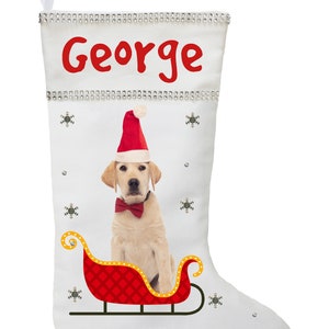 Yellow Lab Christmas Stocking, Yellow Labrador Christmas Stocking ...