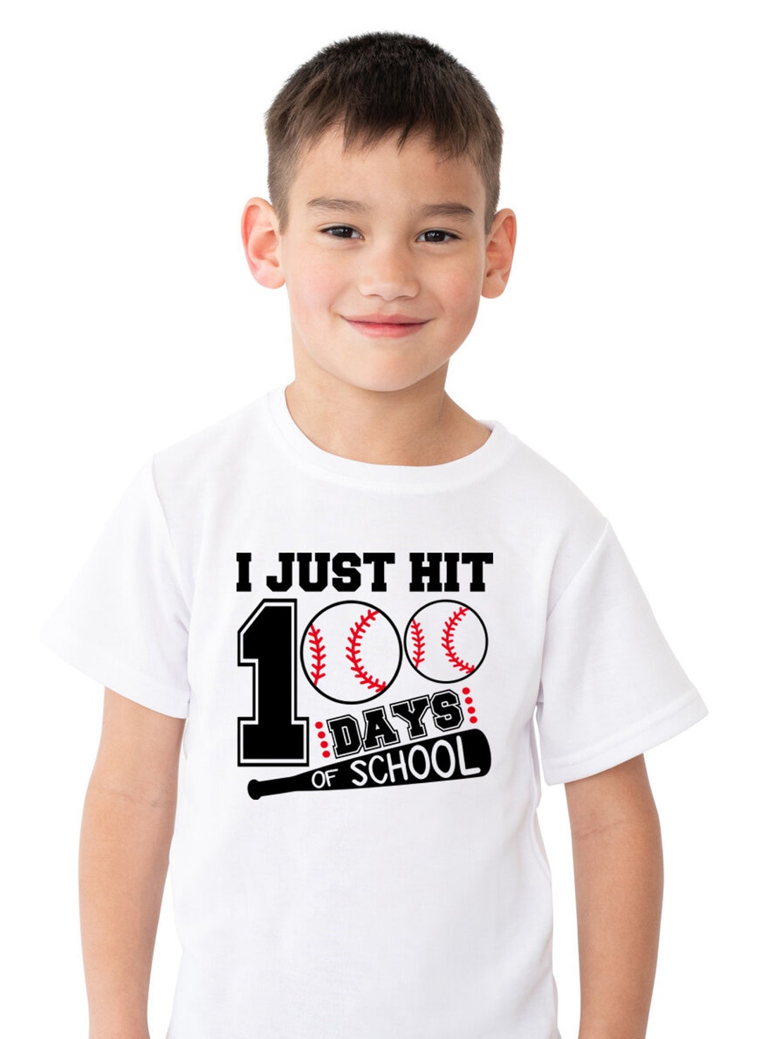 I Just Hit 100 Days Of School Shirt Baseball 100 Day Shirt 100 Day