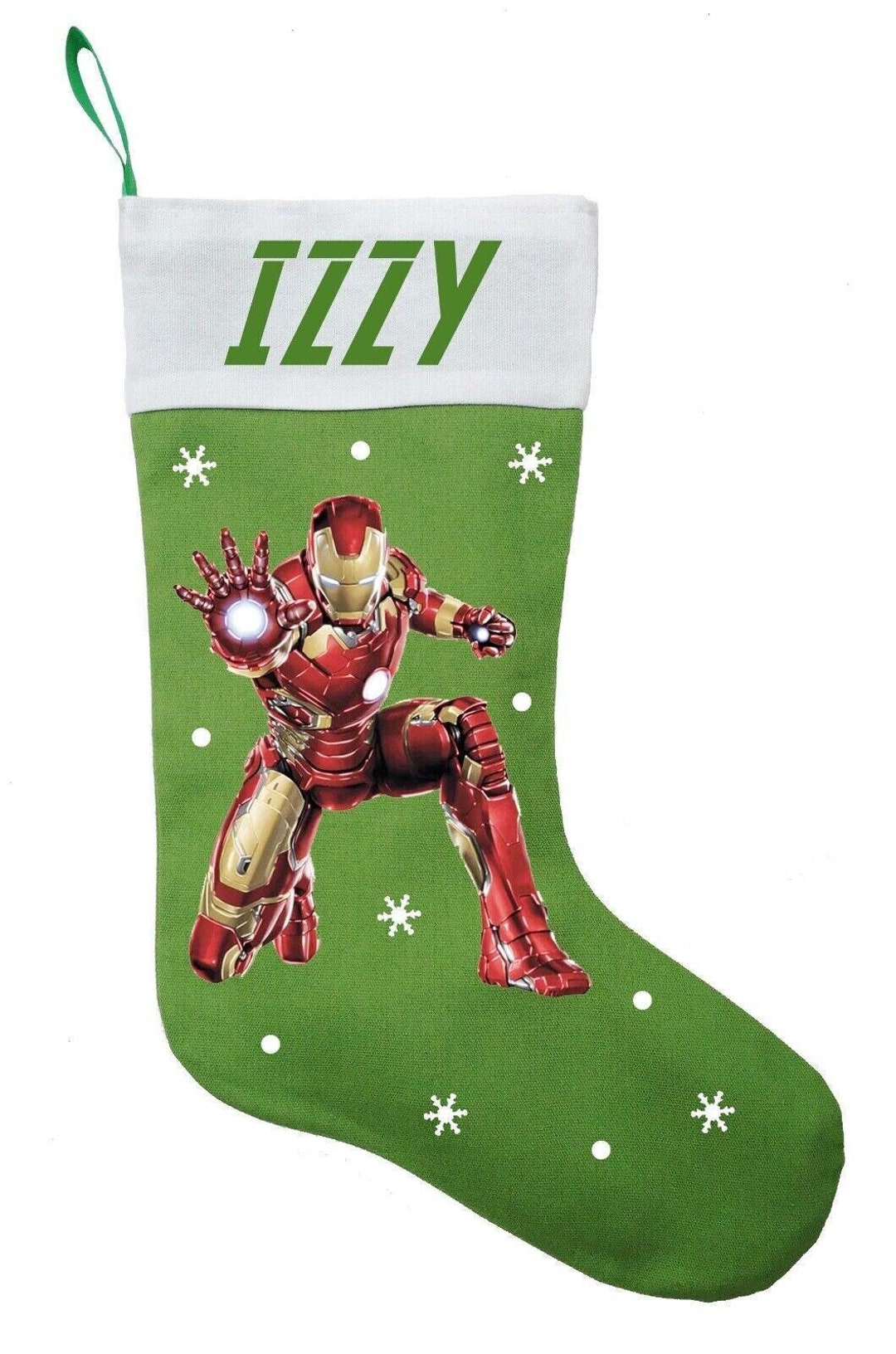 Iron Man Christmas Stocking, Iron Man Stocking, Iron Man Christmas Gift ...