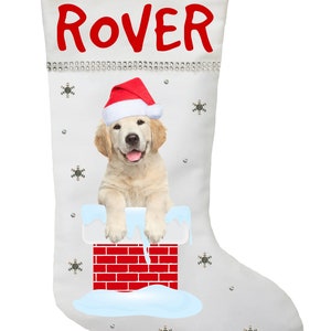 Golden Retriever Christmas Stocking - Etsy
