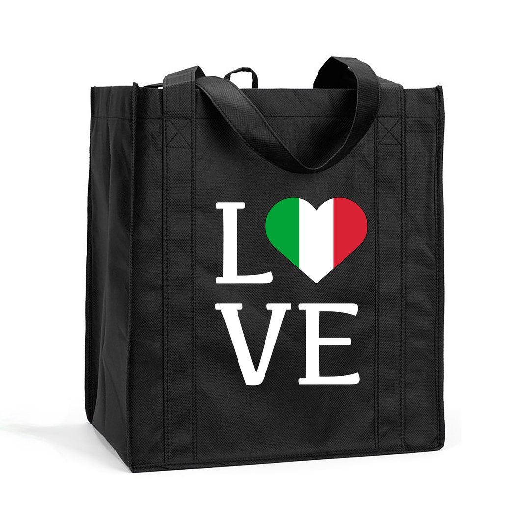 I Love Italy Shopping Bag, I Love Italy Grocery Bag, I Love Italy Bag ...