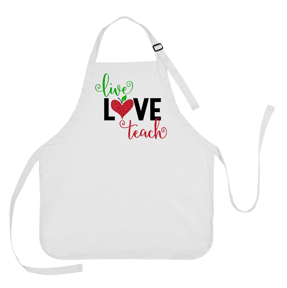 Live Love Teach Apron Gift for Teachers Teacher Apron - Etsy